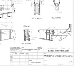 m16 technical drawings